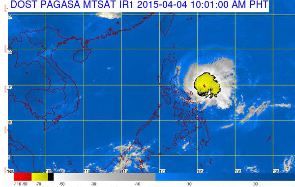 Bagyong "Chedeng" bahagyang bumilis habang papalapit ng kalupaan ...